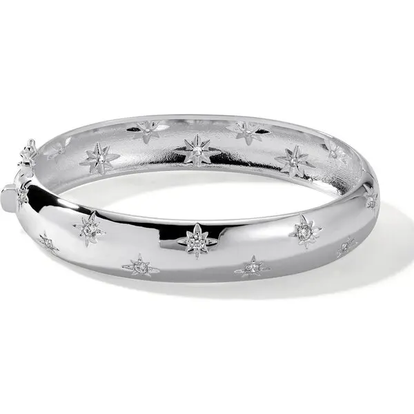 MIRANDA FRYE Celeste Cubic Zirconia Cuff Bracelet - Silver