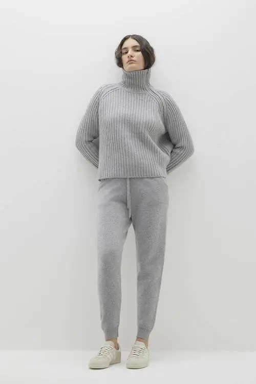 Naked Cashmere Aryana Cashmere Turtleneck Sweater - Shadow Heather