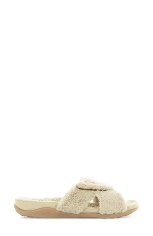STRIVE Zoey Faux Fur Slippers - Nude