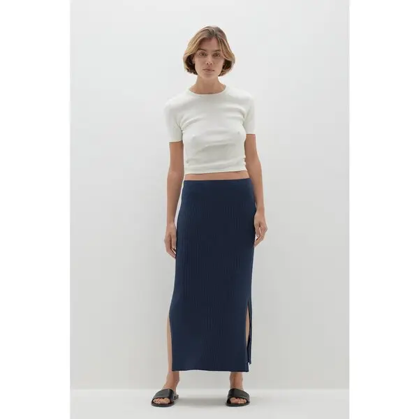 Naked Cashmere Aubrie Midi Skirt - Navy