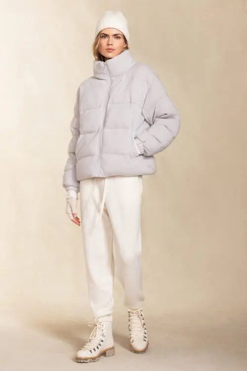 Naked Cashmere Cashmere Puffer Jacket - Silver Grey