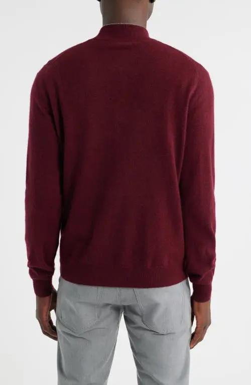 Scott Barber Cashmere Half Zip Pullover