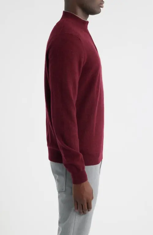 Scott Barber Cashmere Half Zip Pullover