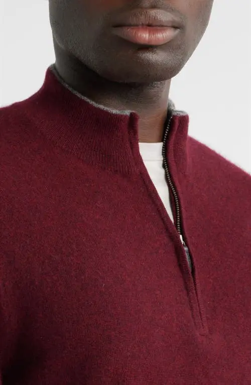 Scott Barber Cashmere Half Zip Pullover