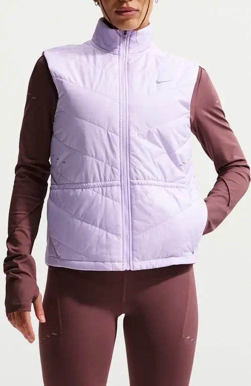 Nike Swift Therma-fit Running Vest - Violet Mist/reflective Silver