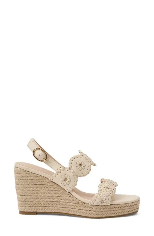 Jack Rogers Laurin Platform Wedge Sandal - Ivory