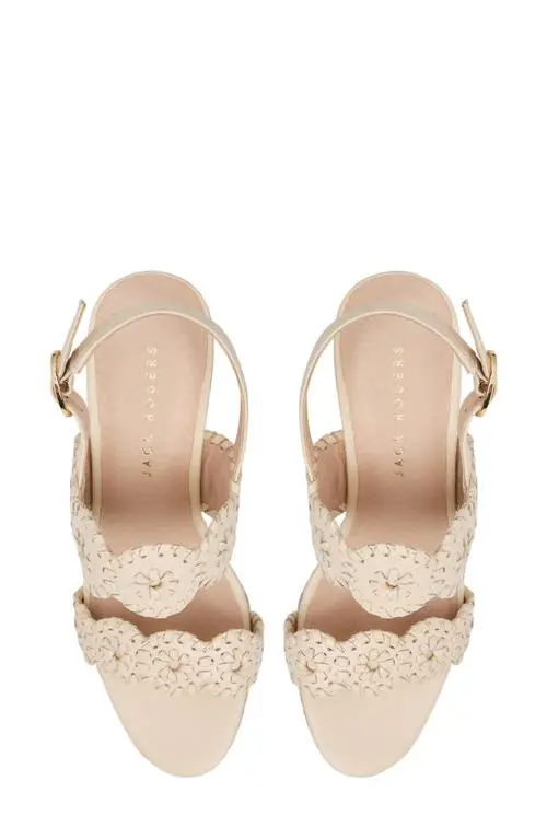 Jack Rogers Laurin Platform Wedge Sandal - Ivory
