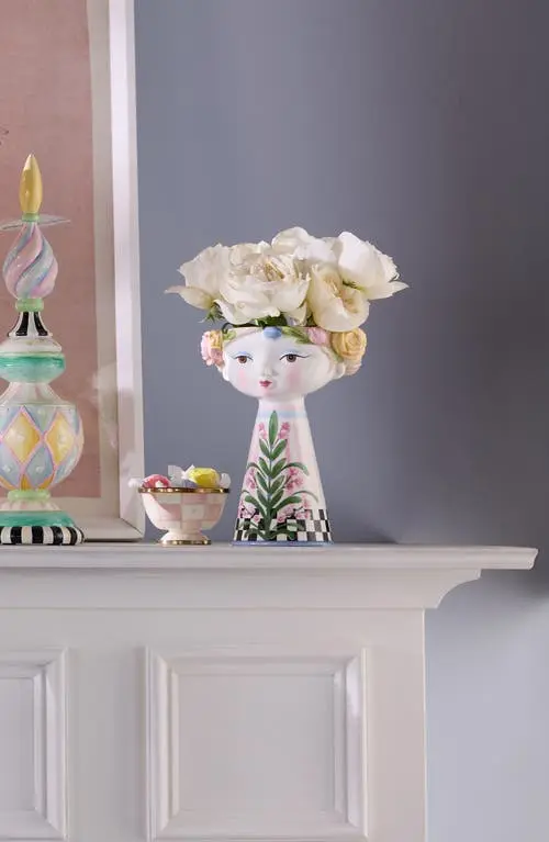 MACKENZIE-CHILDS Meadow Short Lady Vase