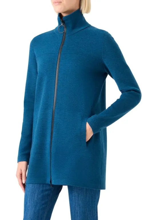 Akris Stretch Virgin Wool Sweater Jacket