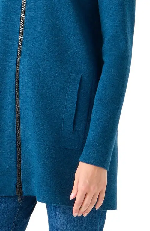 Akris Stretch Virgin Wool Sweater Jacket