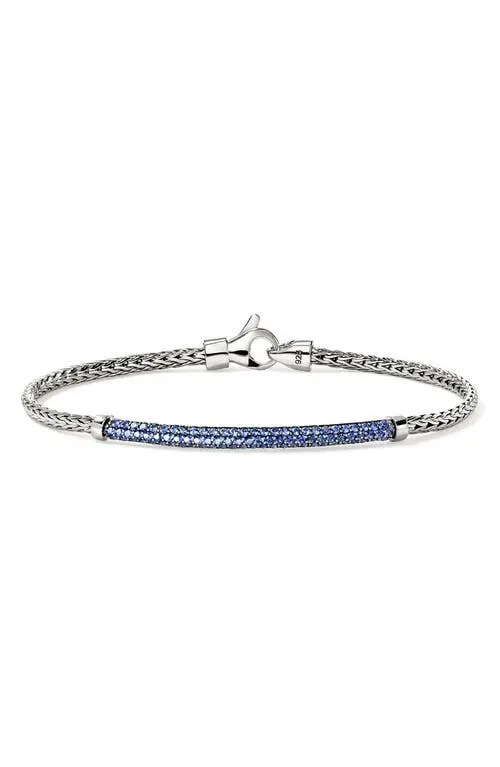 John Hardy Essentials Bracelet With Sapphire And Sterling Silver - Silver/blue Sapphire