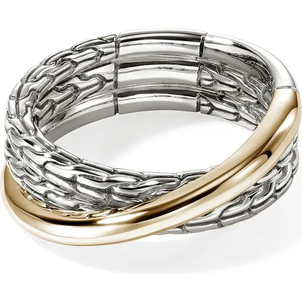 John Hardy Jh Essential Crossover Band Ring - Silver/gold