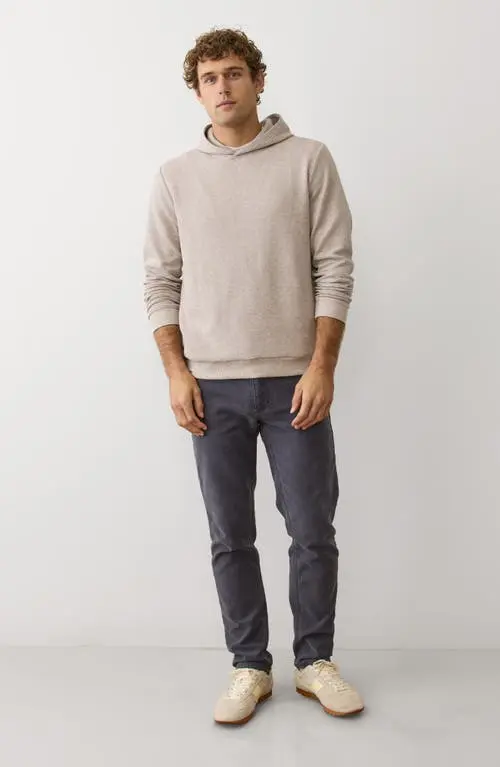 Marine Layer Waffle Knit Hoodie - Oatmeal