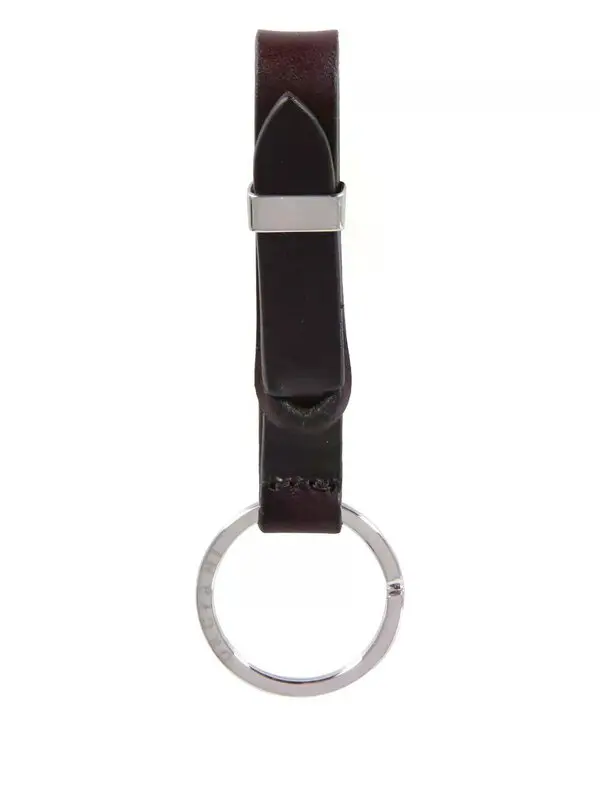 ORTIGNI Leather Keyring - Brown