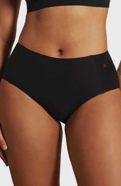 EVELYN & BOBBIE High Waisted Retro Bikini - Black