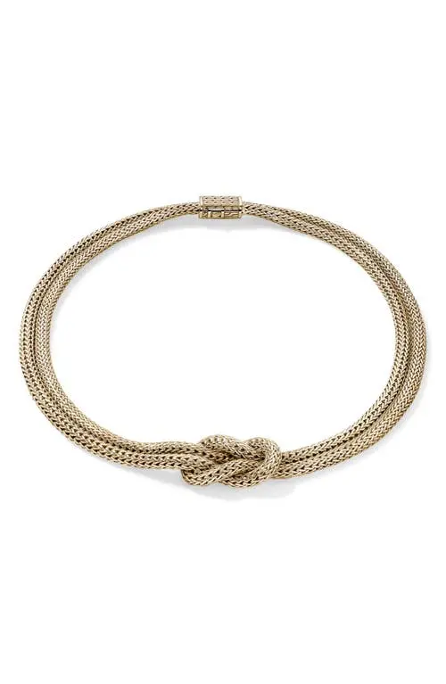 John Hardy Love Knot Necklace - Gold