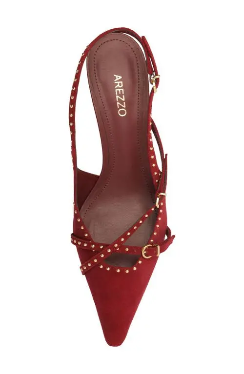 AREZZO Tiana Slingback Pump - Rubi Wine
