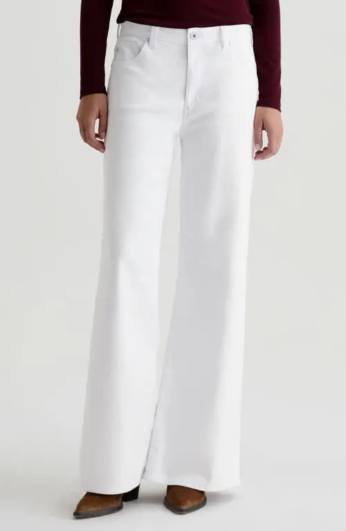 Ag Saige Wide-leg Jeans - Gallery White