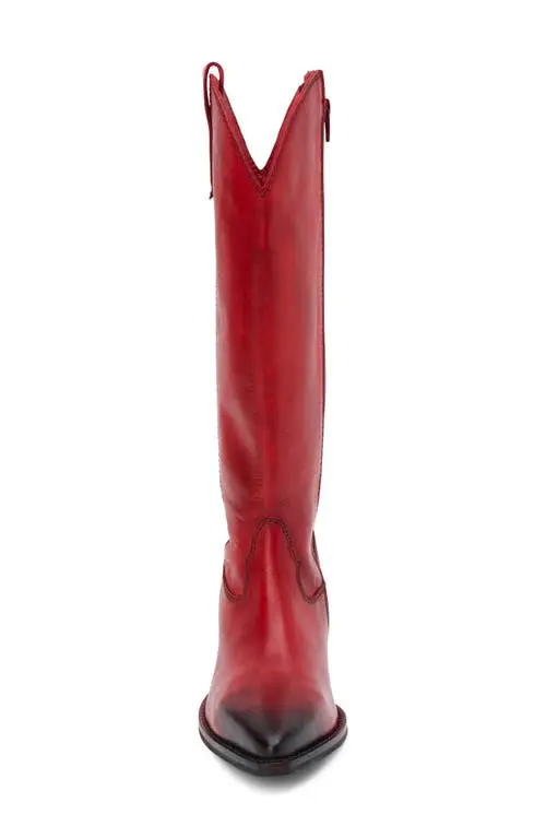 Matisse Remington Knee High Western Boot - Red