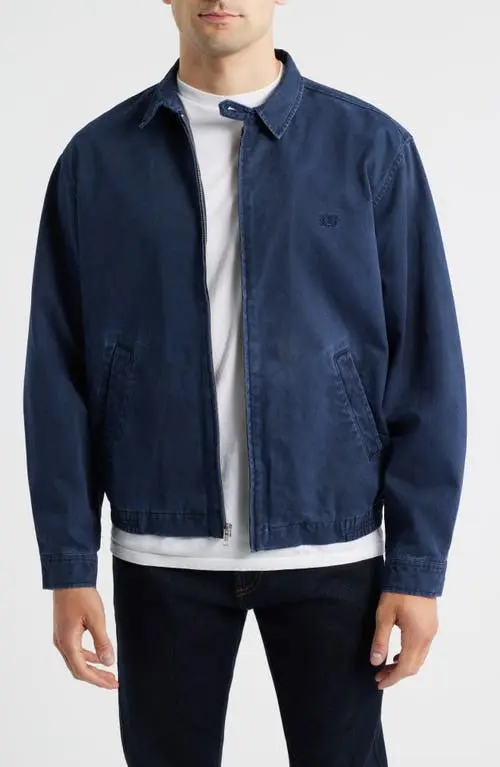 925 ORIGINALS Cotton Twill Harrington Jacket - Washed Navy