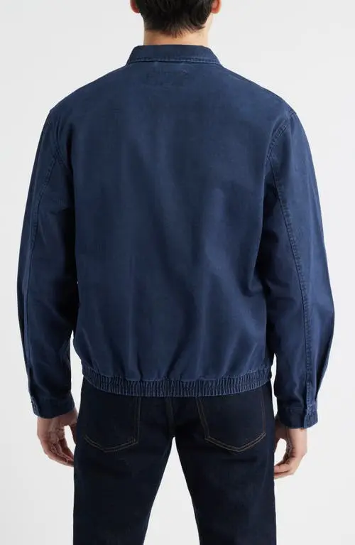 925 ORIGINALS Cotton Twill Harrington Jacket - Washed Navy