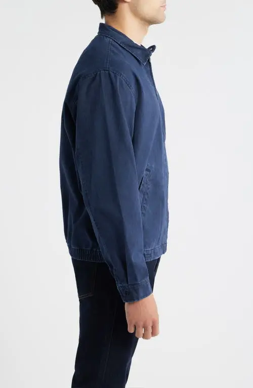 925 ORIGINALS Cotton Twill Harrington Jacket - Washed Navy