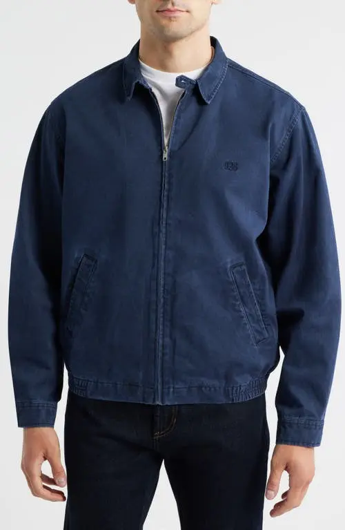 925 ORIGINALS Cotton Twill Harrington Jacket - Washed Navy