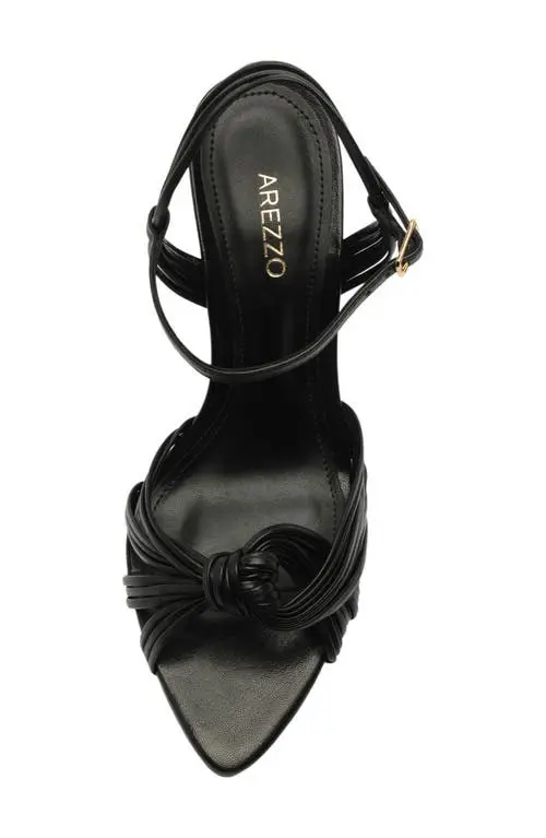 AREZZO Rosalie Pointed Toe Slingback Sandal - Black