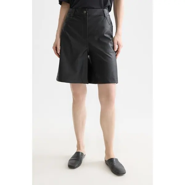 Scotch & Soda High-waist Faux Leather Shorts