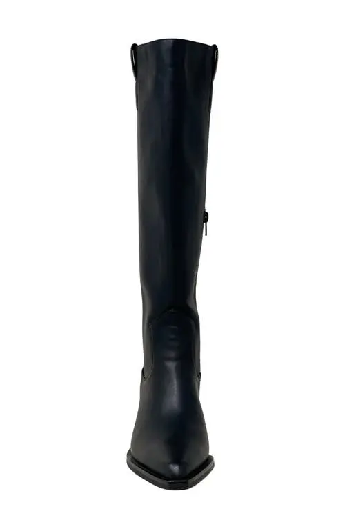 SHU SHOP Vienna Knee High Western Boots - Black