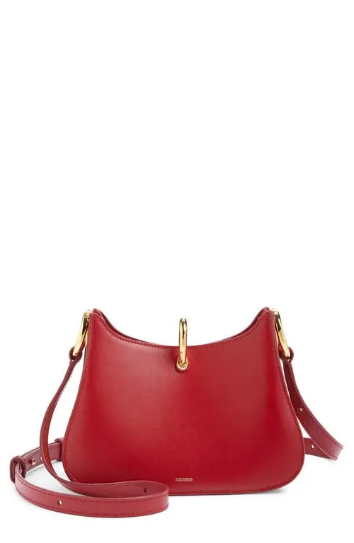 Rabanne Small Ring Leather Shoulder Bag - Red