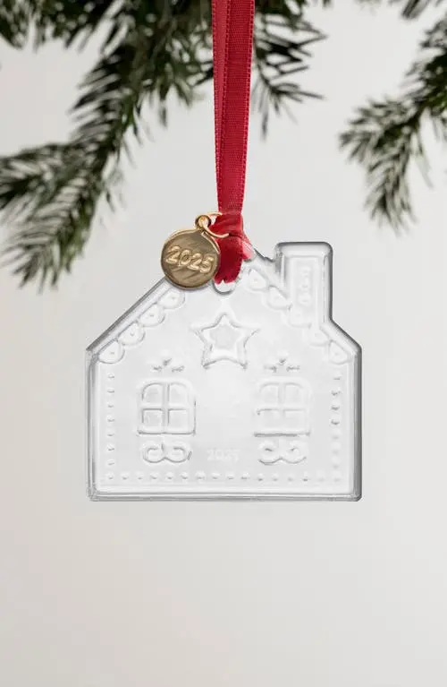 ORREFORS Gingerbread House 2025 Annual Holiday Ornament