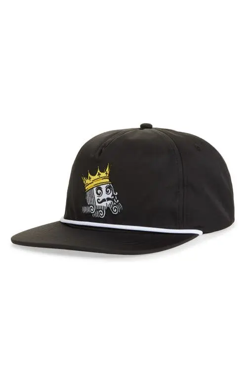 MALBON Monarch Snapback Baseball Cap - Black