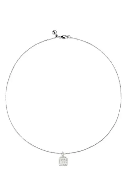 Monica Vinader Love Token Pendant Necklace - Sterling Silver