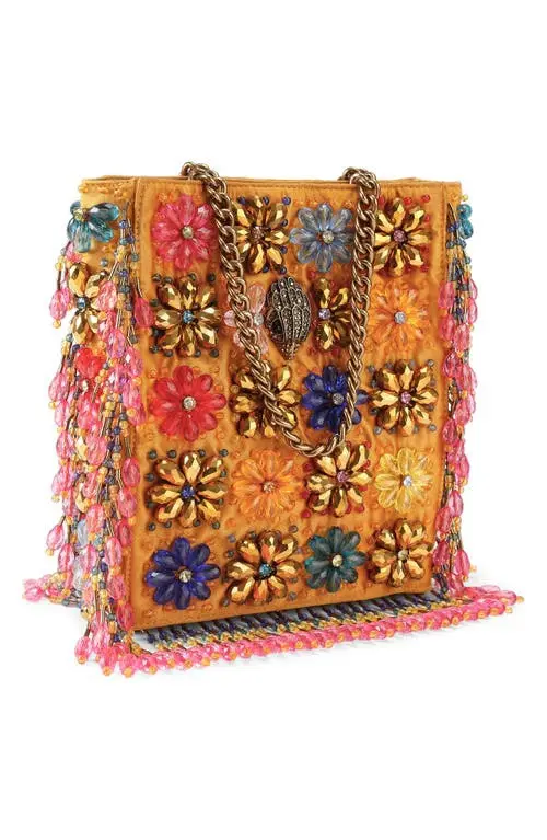 Kurt Geiger Mini Beaded Tote - Yellow Multi