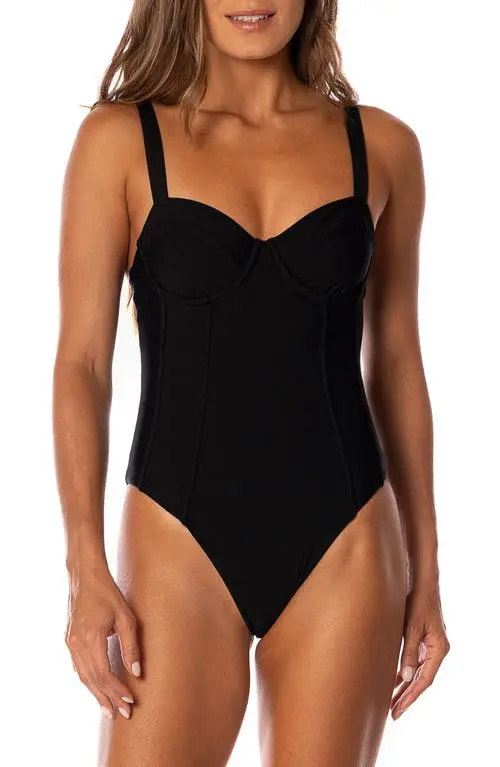 MAAJI Underwire One-piece Swimsuit - Black