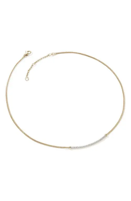John Hardy Pavé Diamond Necklace - Gold