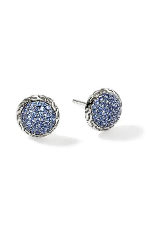 John Hardy Jh Essentials Stud Earrings - Blue Saphire