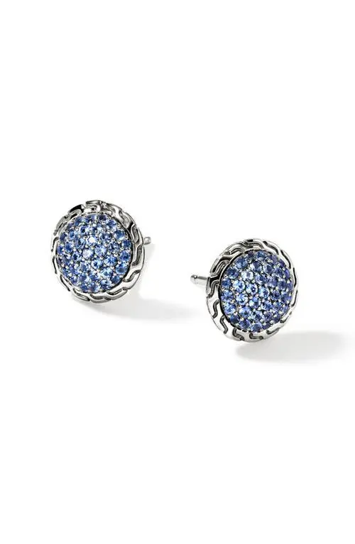 John Hardy Jh Essentials Stud Earrings - Blue Sapphire