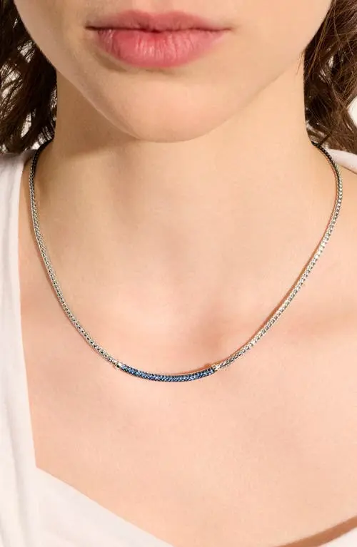 John Hardy Essentials Necklace - Silver/blue Sapphire