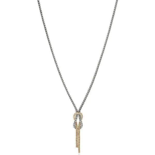 John Hardy Love Knot Y-necklace - Silver/gold