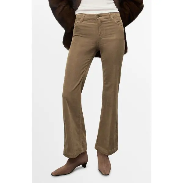 Mango Bootcut Corduroy Pants