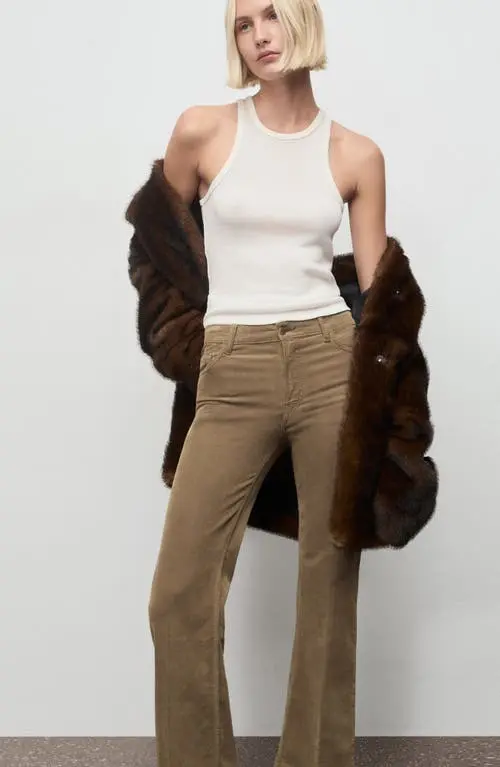 Mango Bootcut Corduroy Pants