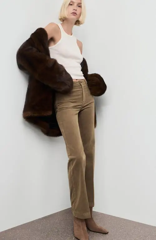 Mango Bootcut Corduroy Pants