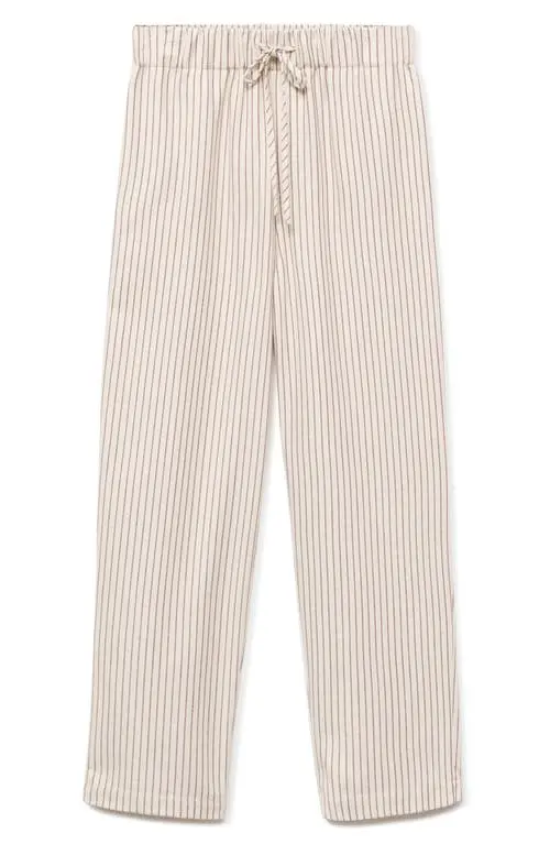 Mango Stripe Flannel Pajama Pants