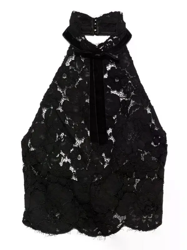 Retrofete Ravenna Lace Top - Black
