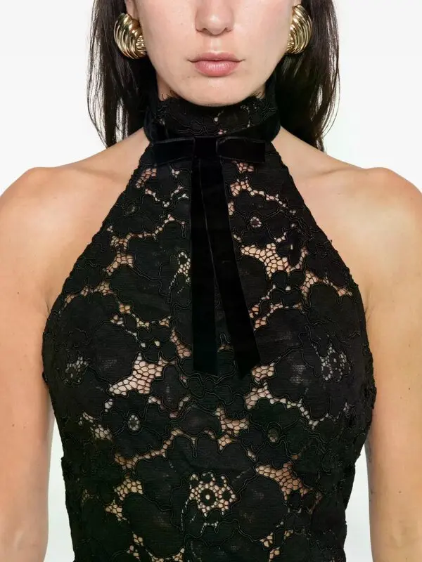 Retrofete Ravenna Lace Top - Black