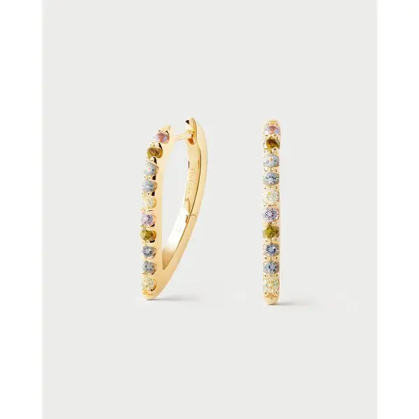 PDPAOLA Gloss Hoops - Multi Colored