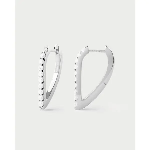 PDPAOLA Gloss Hoops - Silver