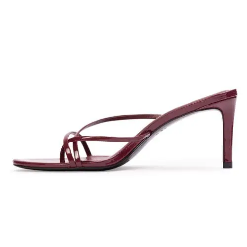 BLACK SUEDE STUDIO Carla 65 Patent Sandal - Ruby Patent Leather